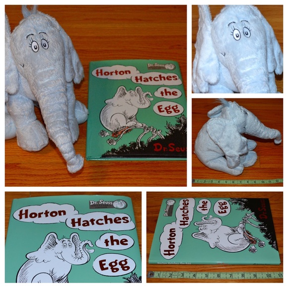 Dr. Seuss | Toys | Dr Seuss Horton Hatches The Egg Book Stuffed Animal ...
